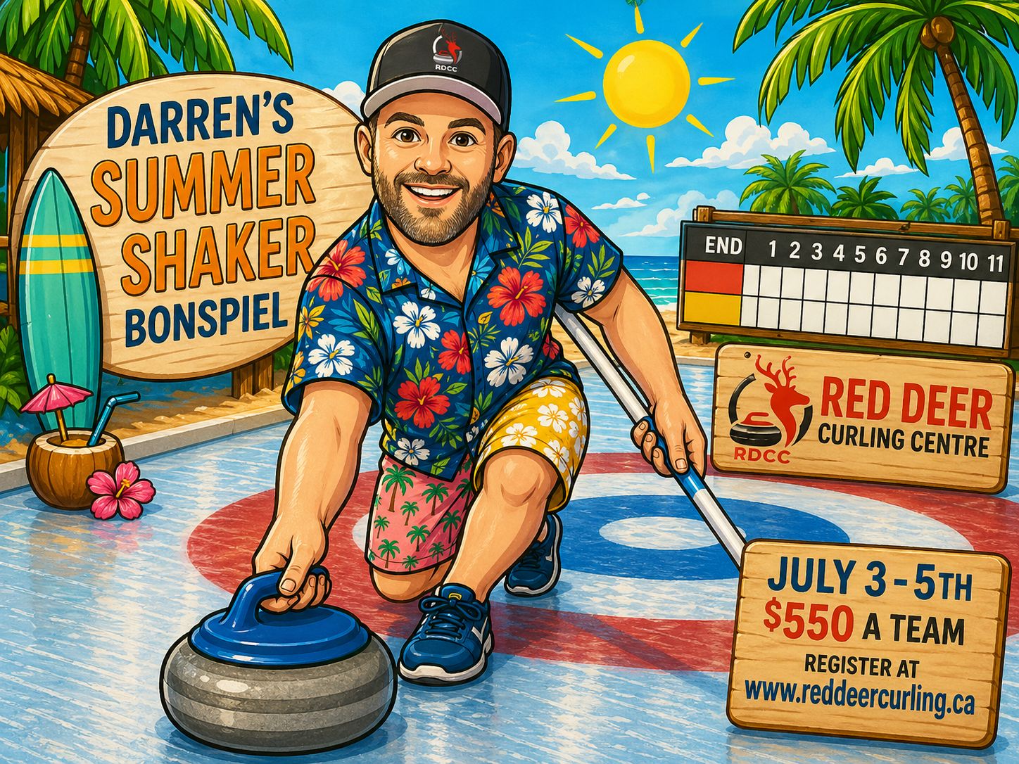 Red Deer Curling Club - Darren's Summer Shaker Bonspiel-Bonspiels